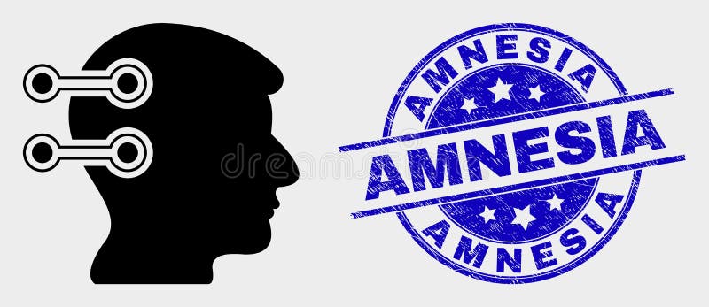 Amnesia Vector Illustration. Labeled Brain Memory Loss Disease Types ...
