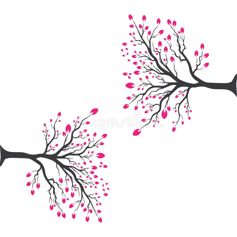 Vector Branch , Hand Drawn Illustration of Tree Branch Design Template ...