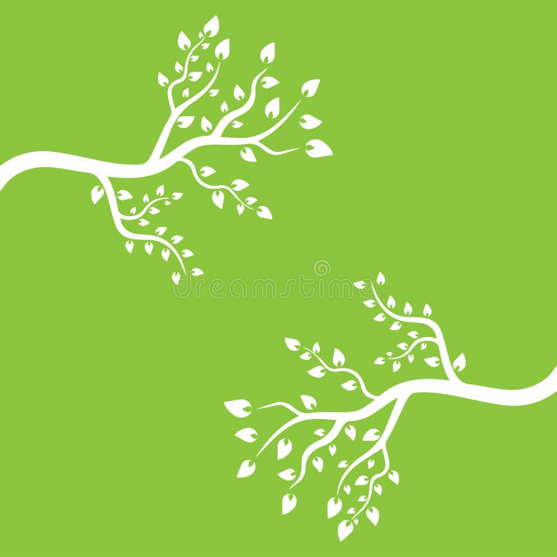 Vector Branch , Hand Drawn Illustration of Tree Branch Design Template ...