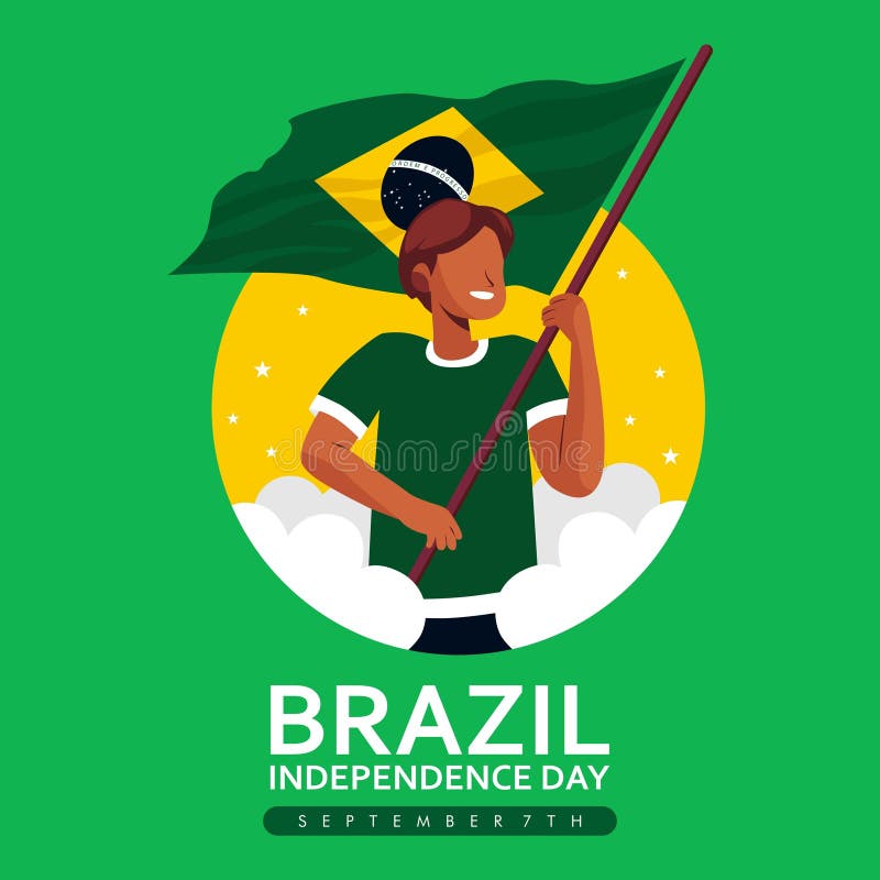Vector Brazilian Independence Day Illustration Template Stock Vector ...