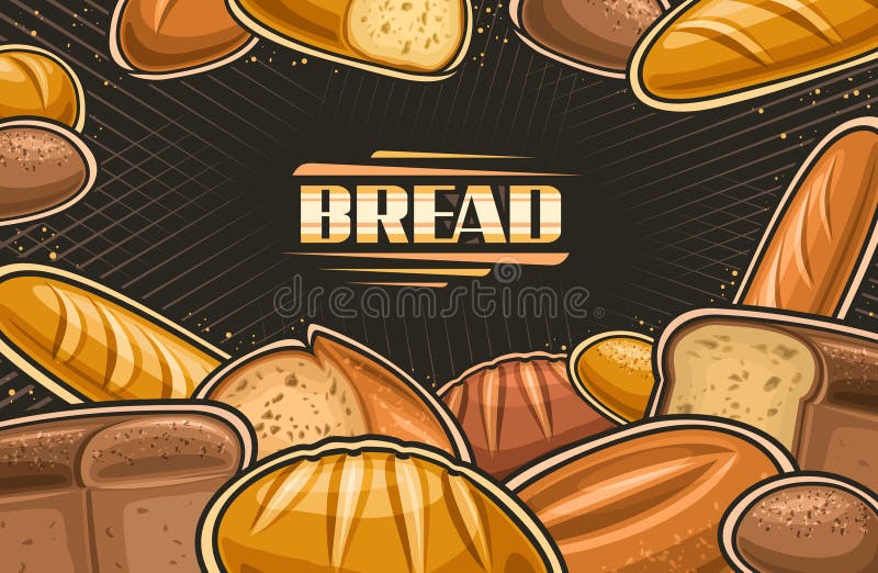 Vector Bread Layout stock vector. Illustration of group - 359056392