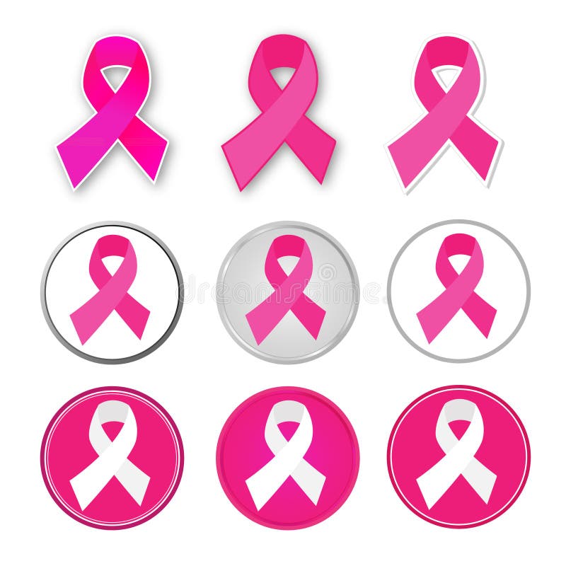 Vector Breast Cancer Ribbon Stock Vector - Illustration of rose ...