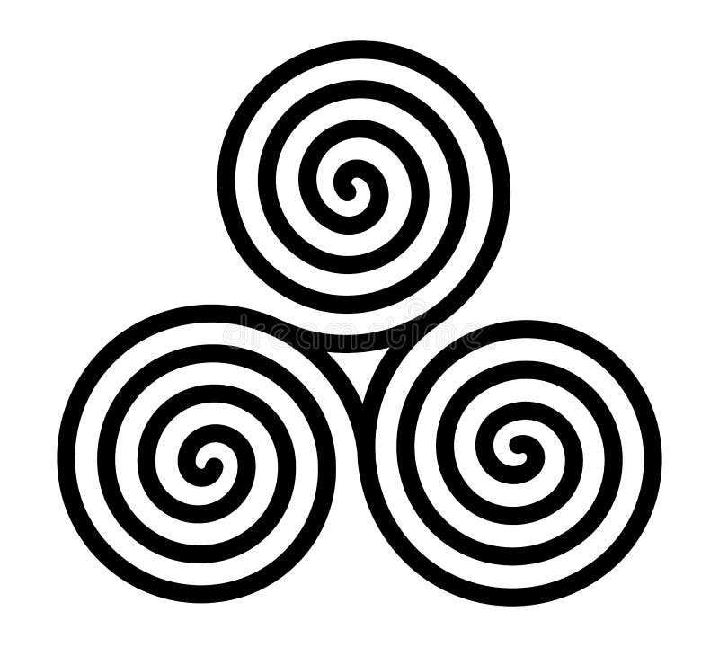 Vector Set of Breton Hand-drawn Symbols in Grunge Style: Gwen-ha-du ...