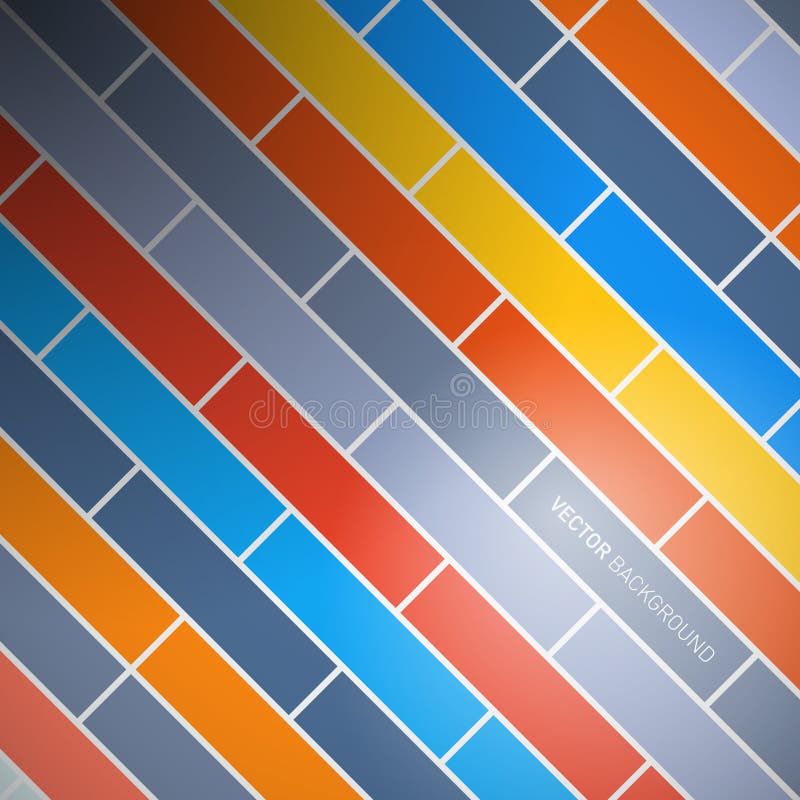 Vector Brick Wall Cracks, Metallic Grill Background Stock Illustration ...