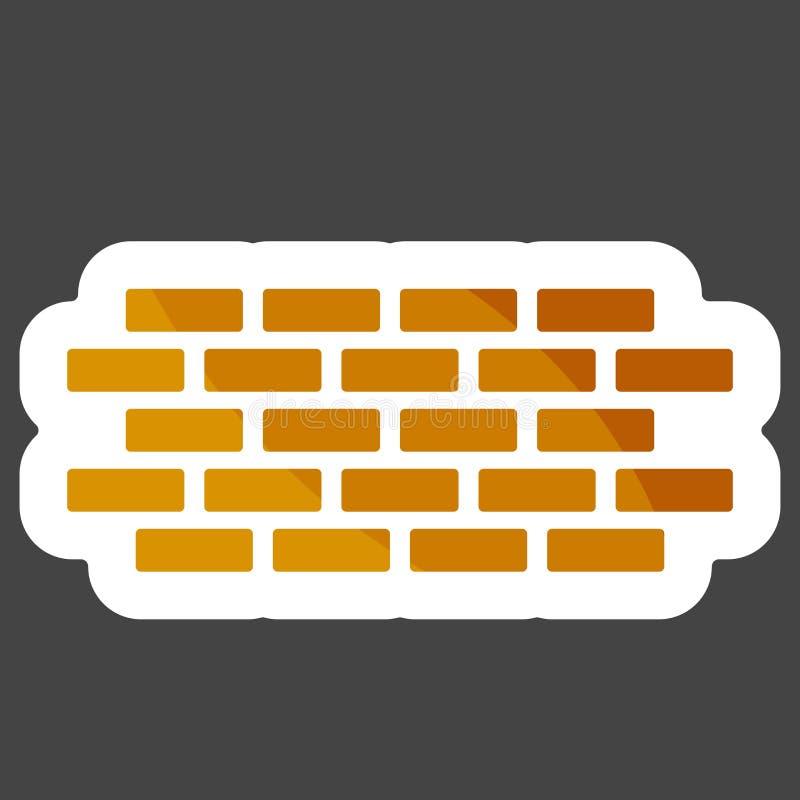 Vector Brick Icon. Illustration of Brickwork Stock Vector ... Vector Brick Icon. Illustration of Brickwork Stock Vector ...