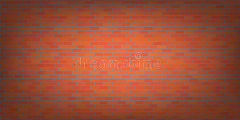 Vector Brick Wall Background. Abstract Red Brick Pattern Stock Vector ...
