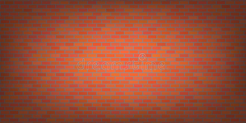 Vector Brick Wall Background. Abstract Red Brick Pattern Stock Vector ...