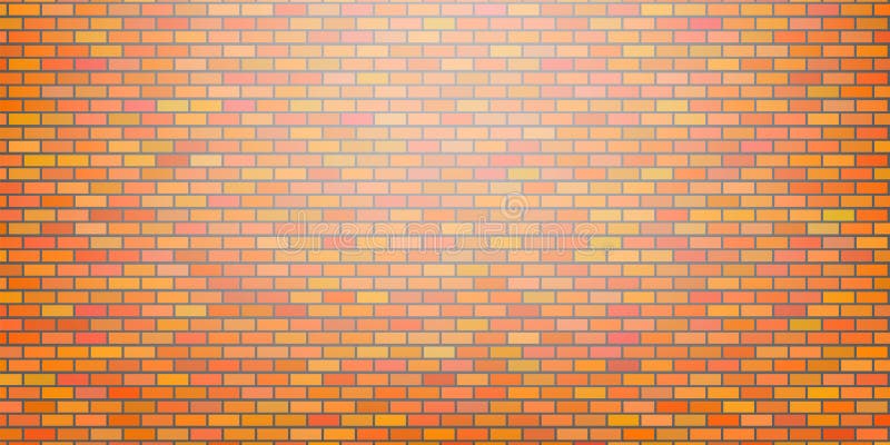 Vector Brick Wall Background. Abstract Red Brick Pattern Stock Vector ...