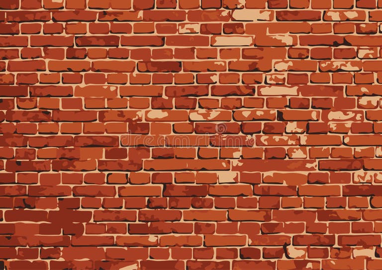Vector Brick Wall Texture Illustration, Brickwall Pattern Stock Vector ...