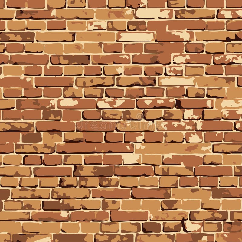 Vector Brick Wall Texture Illustration, Brickwall Pattern Stock Vector ...