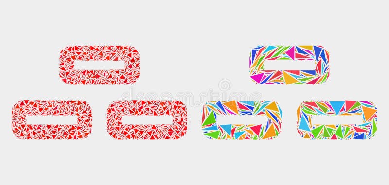Vector Bricks Mosaic Icon of Triangle Elements Stock Vector ...