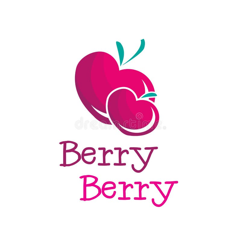 Vector Bright B Letter Berry Logo Stock Vector - Illustration of ...