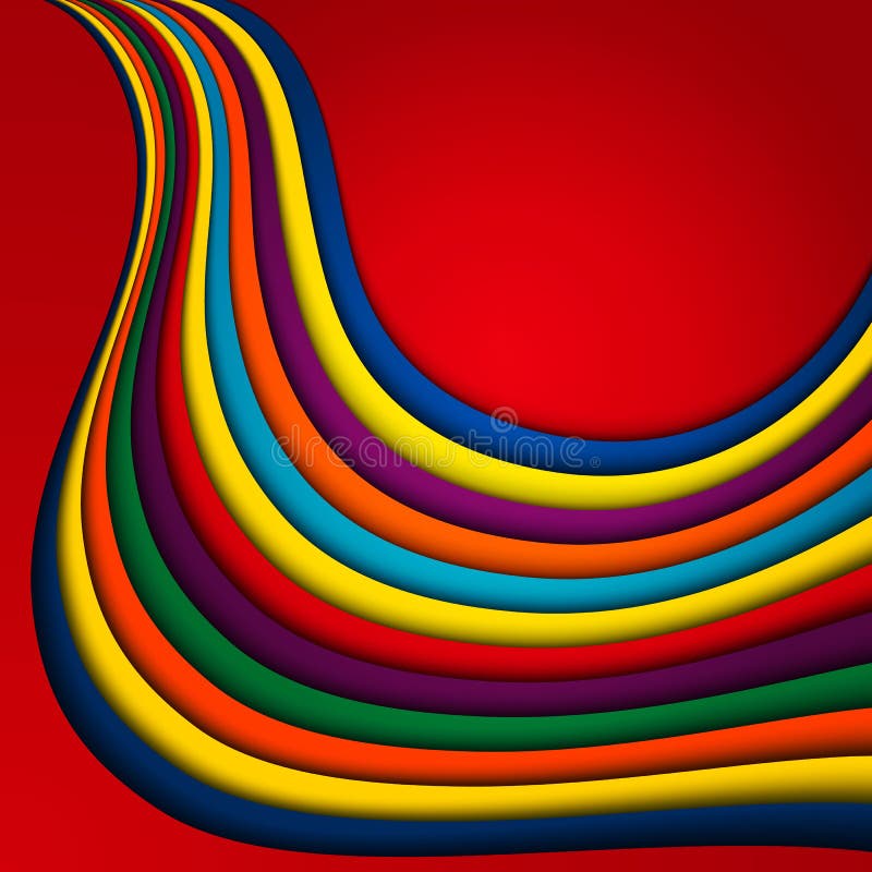Vector Bright Colorful Wavy Background Stock Vector - Illustration of ... Vector Bright Colorful Wavy Background Stock Vector - Illustration of ...