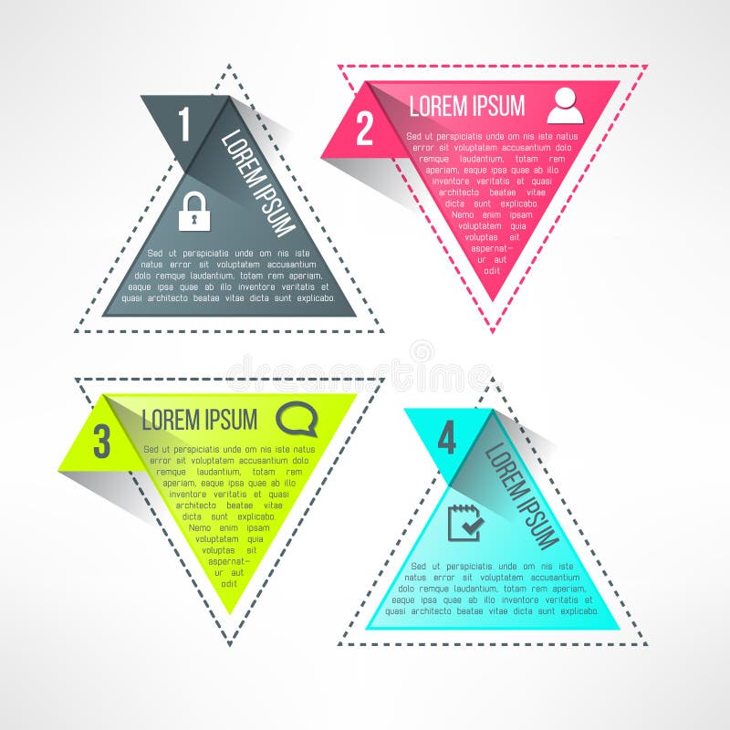 Bright Infographic Template Suitable for Business Stock Vector ...