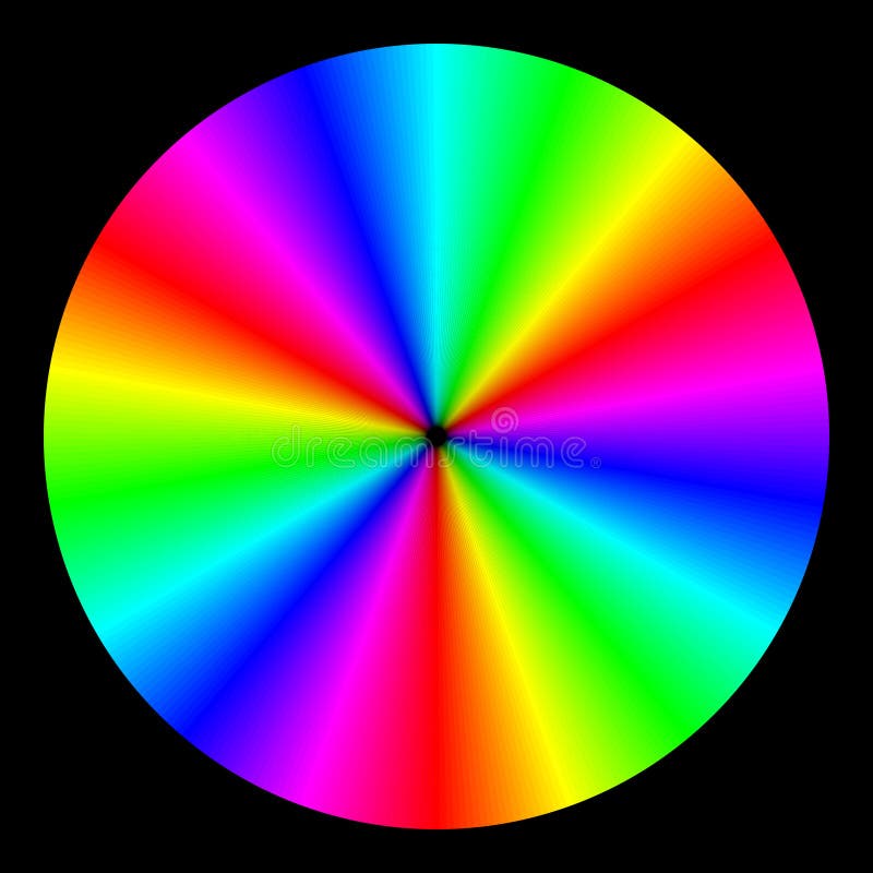 Vector Bright Iridescent RGB Disc Optical Spectrum Wheel Sign Geometry ...