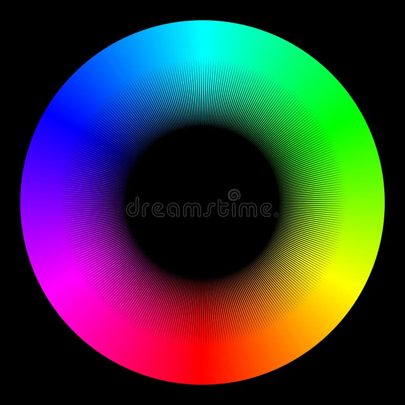 Vector Bright Iridescent RGB Eye Iris Ring Optical Spectrum Wheel Sign ...