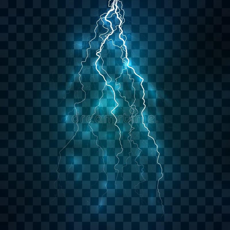 Vector Bright Lightning on a Background Stock Illustration ...