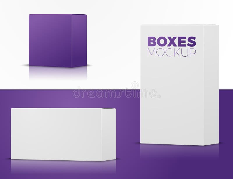 Vector Set of Different Boxes. for Branding Etc. Stock Vector ...