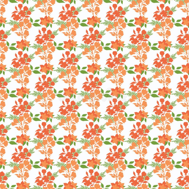 Vector Bright Seamless Pattern. Hand Drawn Graphic. Stock Vector ...