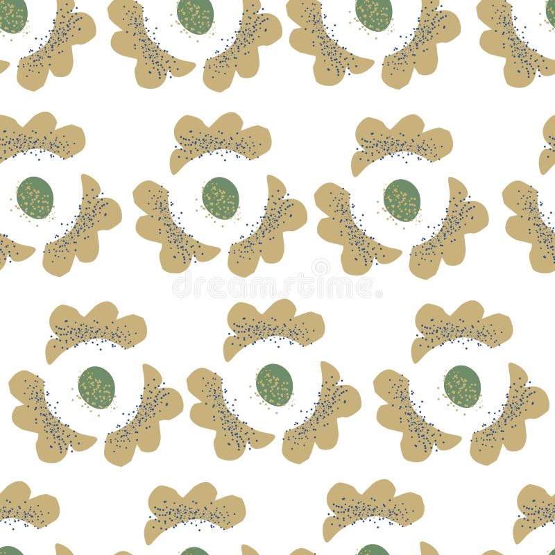 Vector Bright Textural Abstract Seamless Pattern on White Isolated ...