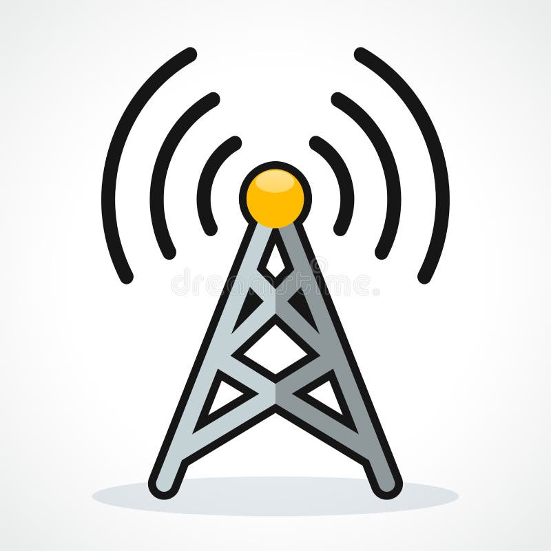 Vector Broadcast Icon Design Clipart Stock Vector - Illustration of ...