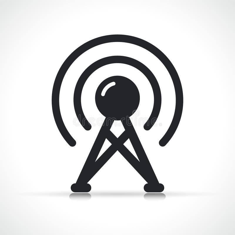 Vector Broadcast Icon Design Clipart Stock Vector - Illustration of ...