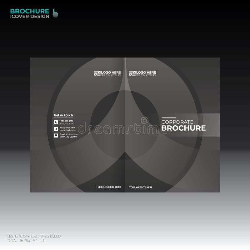 Vector Brochure Cover Design Stock Illustration - Illustration of ...