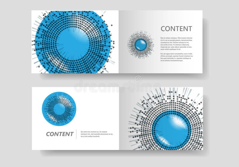 Vector Brochure Cover Design Templates. Circle Collection Stock Vector ...