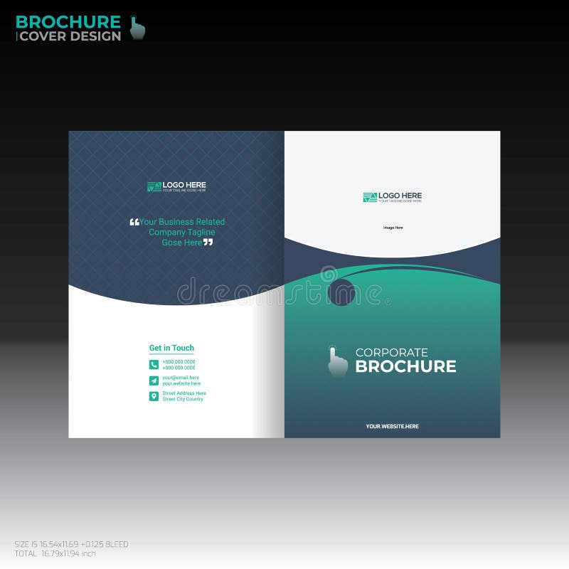Vector Brochure Cover Design Stock Illustration - Illustration of ...