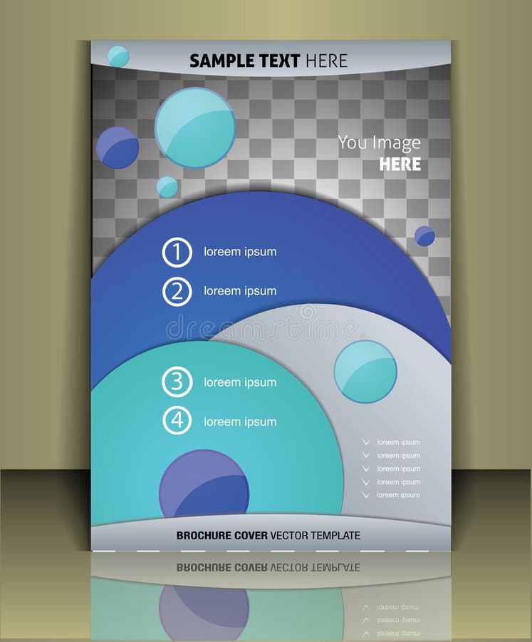 Vector Brochure Cover Template Stock Vector - Illustration of barcode ...