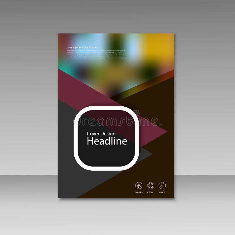 Vector Brochure Design Layout Template Stock Vector - Illustration of ...