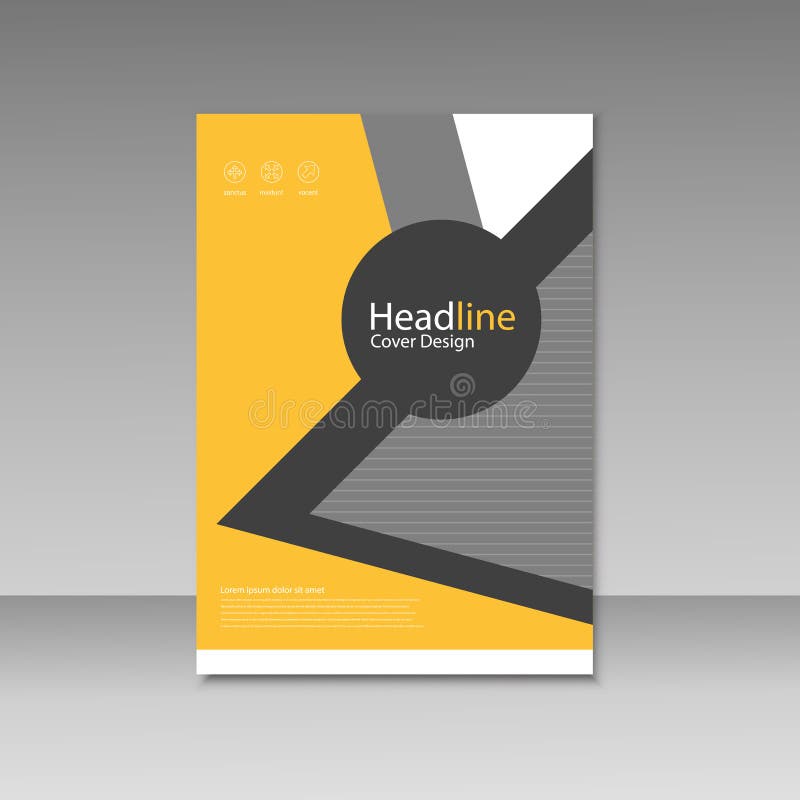 Vector Brochure Design Layout Template Stock Vector - Illustration of ...