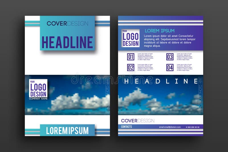 Vector Brochure Design Layout Template Stock Vector - Illustration of ...