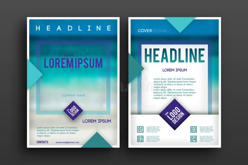 Vector Brochure Design Layout Template Stock Vector - Illustration of ...