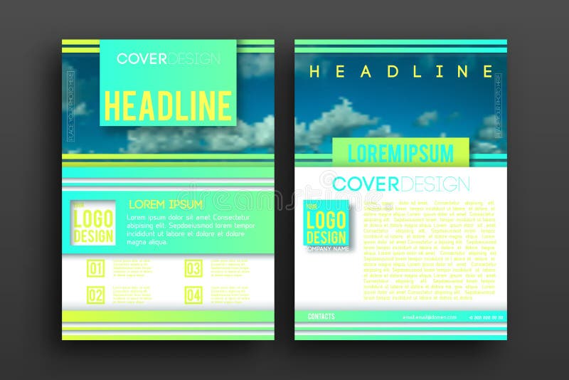 Vector Brochure Design Layout Template Stock Vector - Illustration of ...