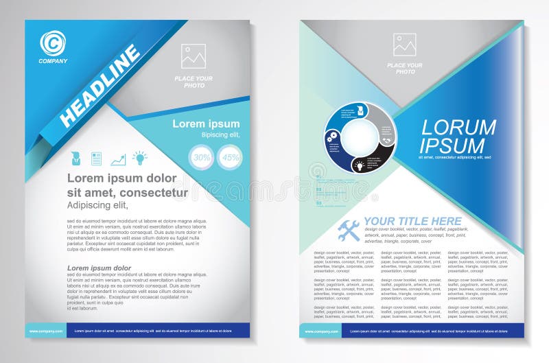 Vector Brochure Flyer Design Layout Template, Size A4, Front Page and ...