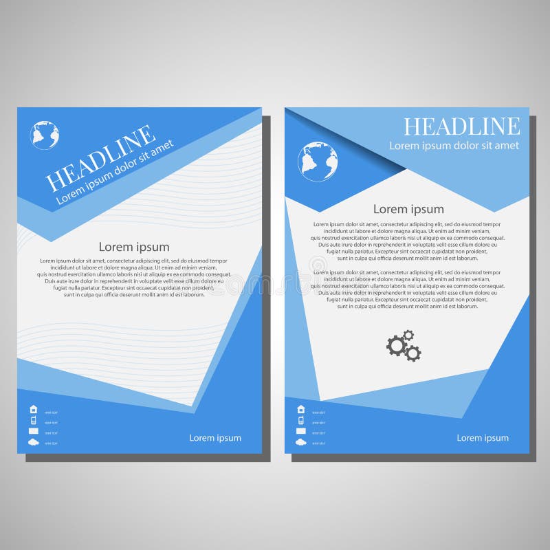 Vector Brochure Flyer Design Layout Template, Size A4, Front Page and ...