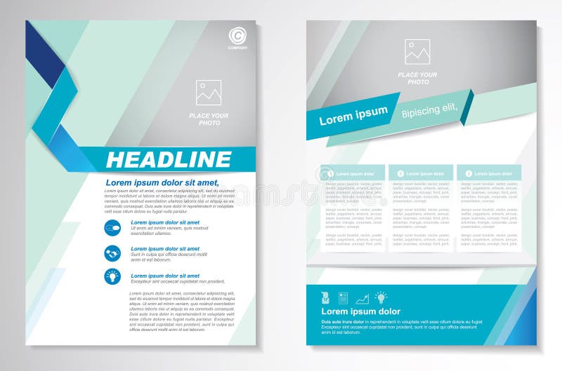 Vector Brochure Flyer Design Layout Template, Size A4, Front Page and ...