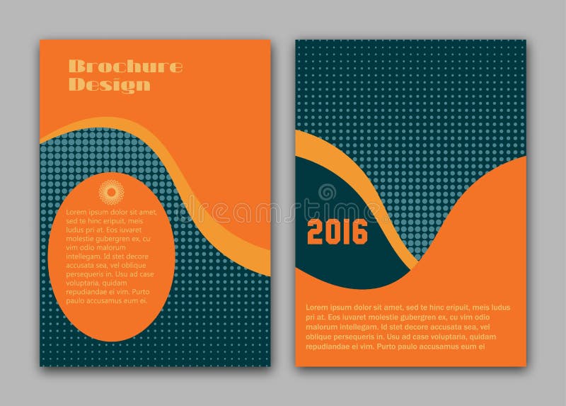 Vector Brochure Flyer Design Layout Template, Size A4, Front Page and ...