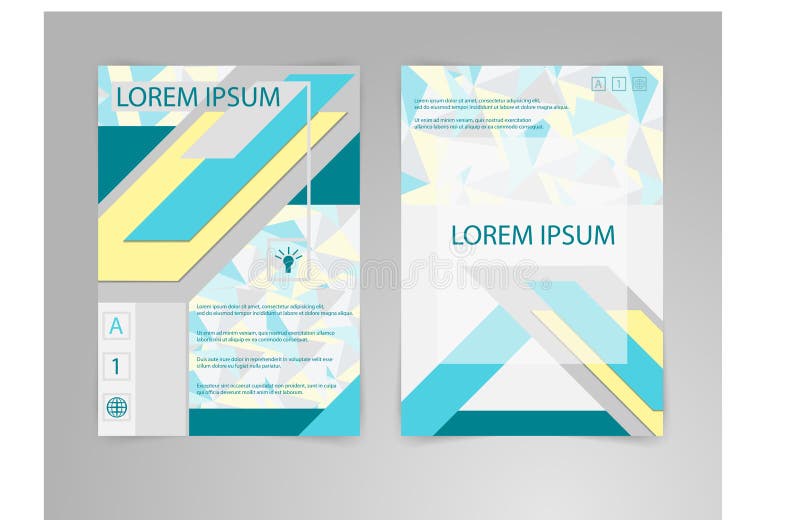 Vector Brochure Flyer Design Layout Template, Size A4, Front Page and ...