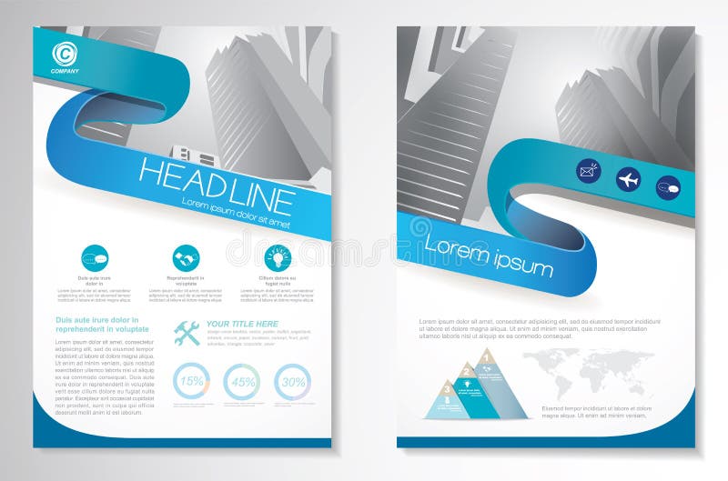 Vector Brochure Flyer Design Layout Template, Size A4, Front Page and ...