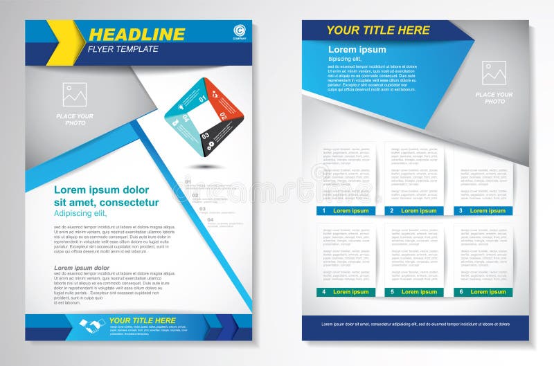 Vector Brochure Flyer Design Layout Template, Size A4, Front Page and ...