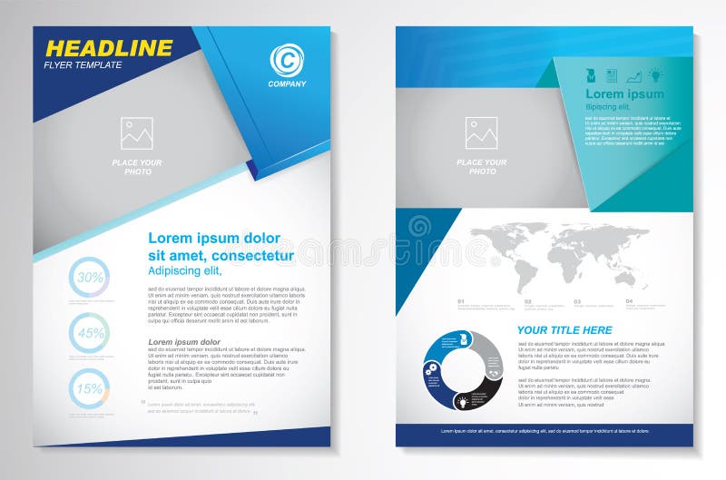 Vector Brochure Flyer Design Layout Template, Size A4, Front Page and ...