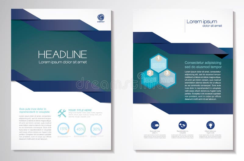 Vector Brochure Flyer Design Layout Template, Size A4, Front Page and ...