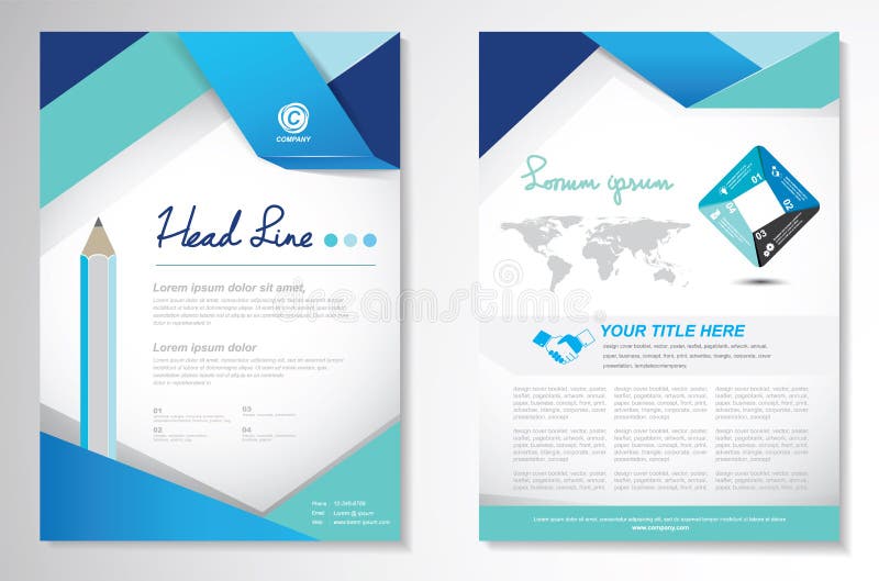 Vector Brochure Flyer Design Layout Template, Size A4, Front Page and ...