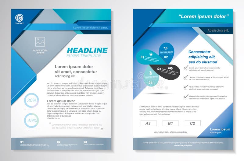 Vector Brochure Flyer Design Layout Template, Size A4, Front Page and ...