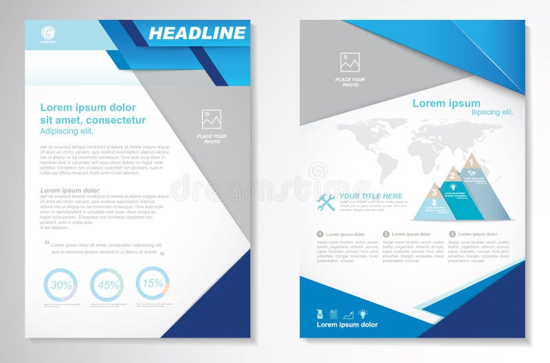 Vector Brochure Flyer Design Layout Template, Size A4, Front Page and ...