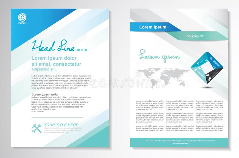 Vector Brochure Flyer Design Layout Template, Size A4, Front Page and ...