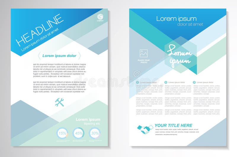 Vector Brochure Flyer Design Layout Template, Size A4, Front Page and ...