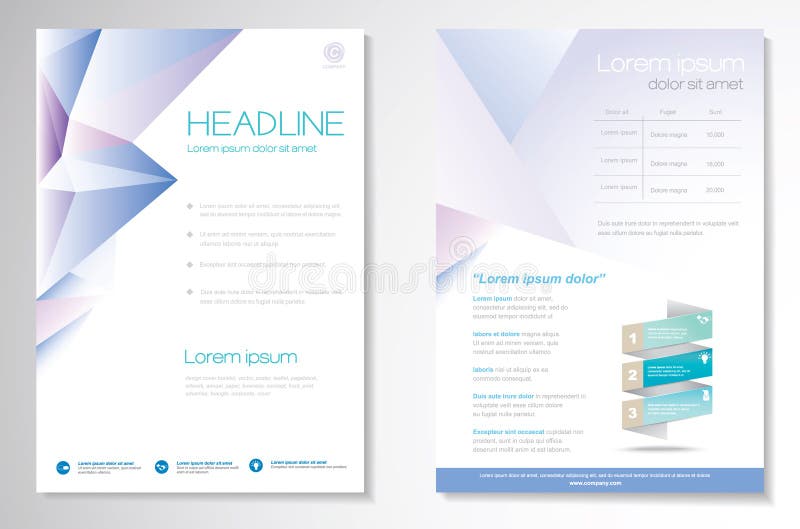 Vector Brochure Flyer Design Layout Template, Size A4, Front Page and ...